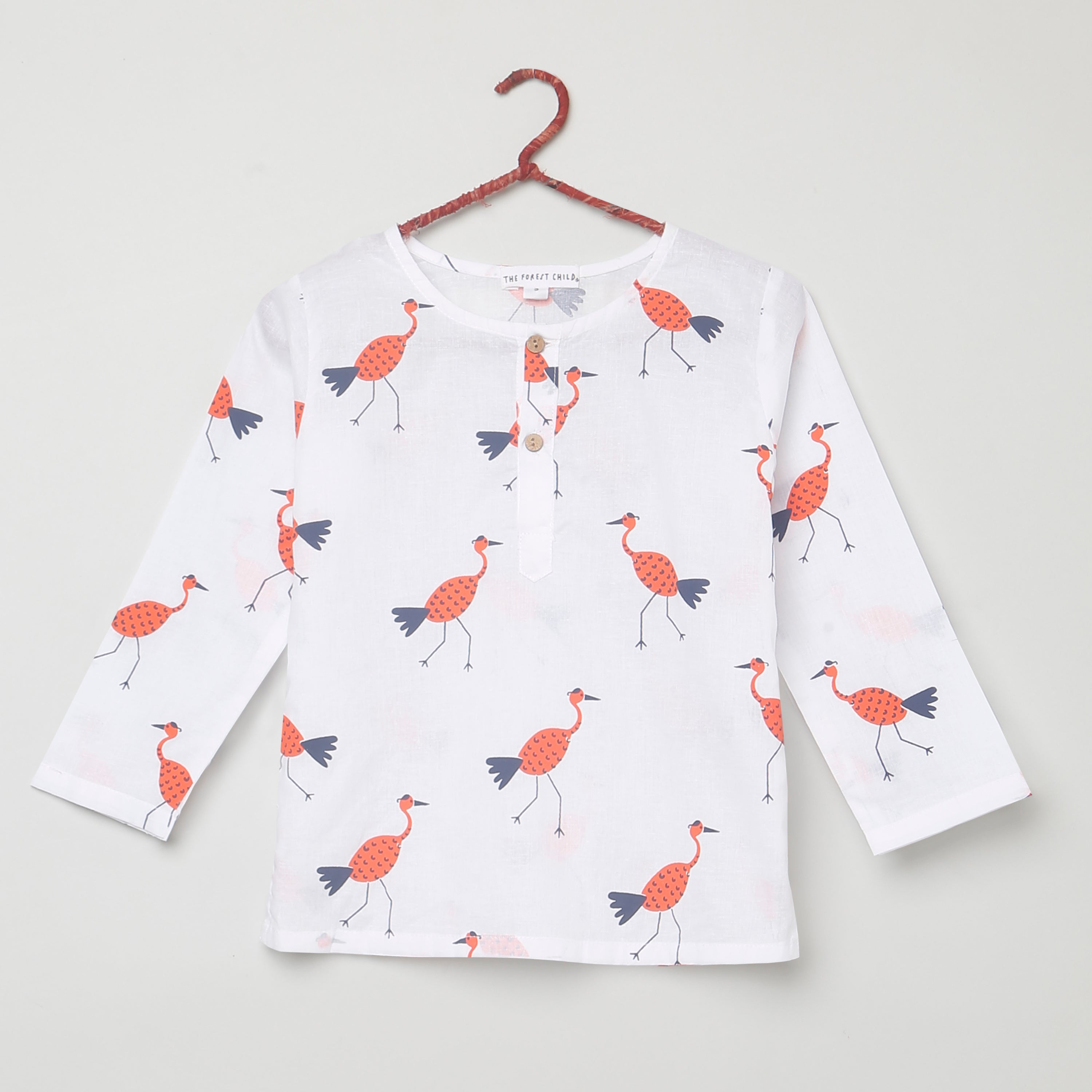 'A Siege of Cranes' Kurta Pyjama Set – The Forest Child