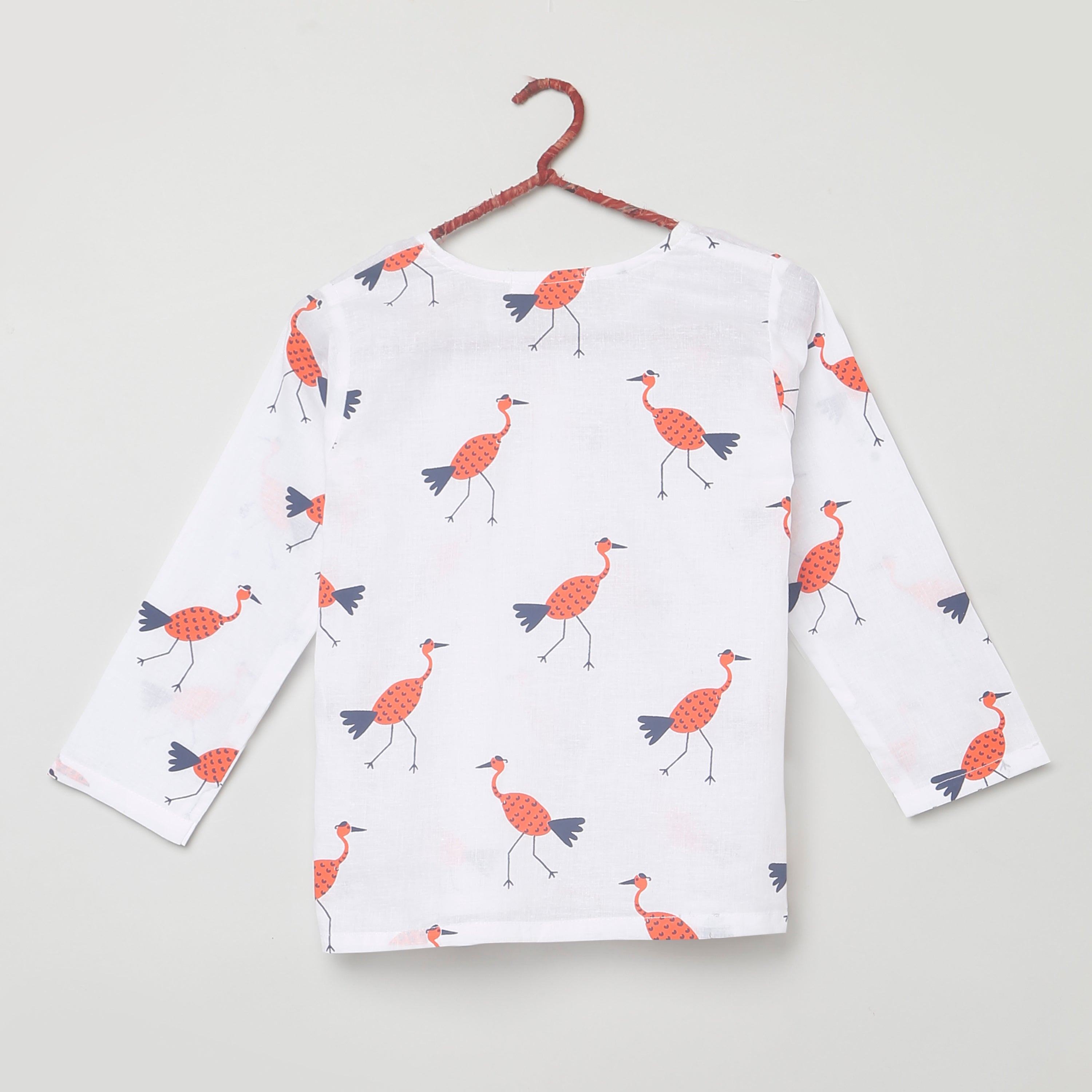 'A Siege of Cranes' Kurta Pyjama Set – The Forest Child
